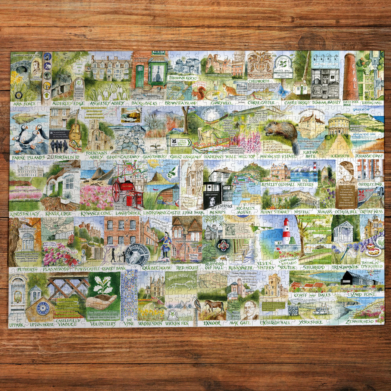 National Trust: Landmarks & Landscapes 1000 Piece Jigsaw Puzzle – All ...