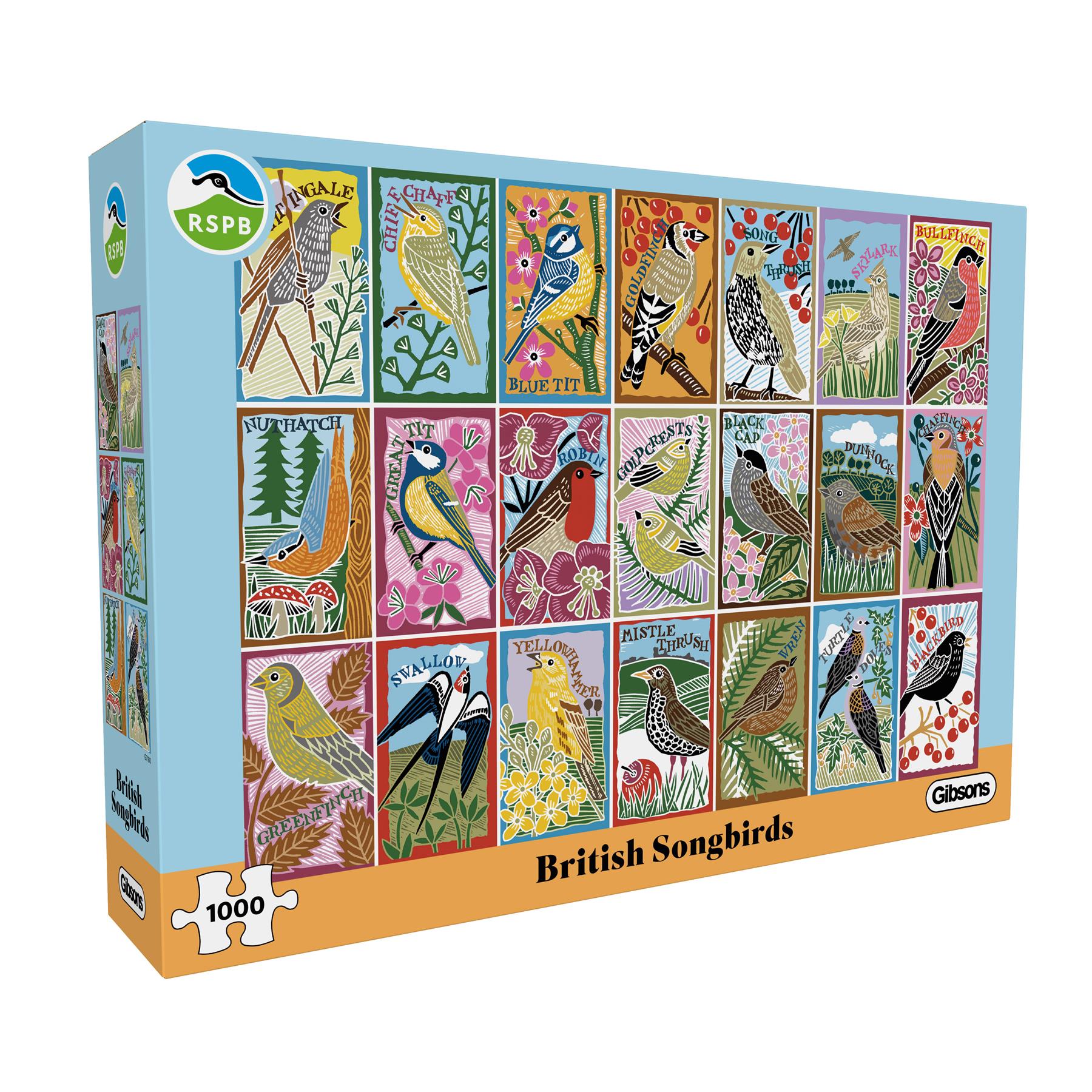 RSPB British Songbirds 1000 Piece Jigsaw Puzzle – All Jigsaw Puzzles