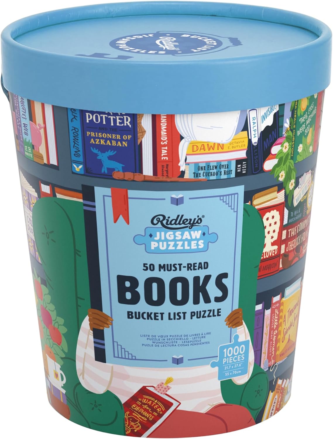 50 Must-Read Books of the World Bucket List 1000-Piece Puzzle – All ...