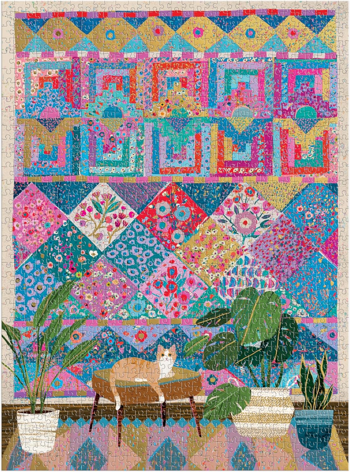 Victoria Ball Quilter's Corner 1000 Piece Foil Puzzle – All Jigsaw Puzzles