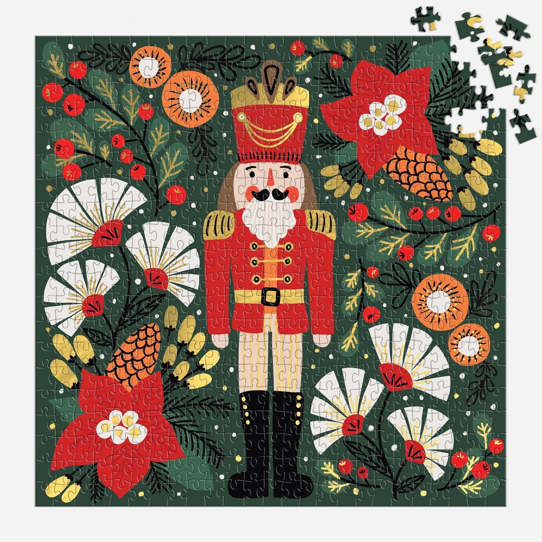 Merry Nutcracker 500 Piece Foil Jigsaw Puzzle – All Jigsaw Puzzles