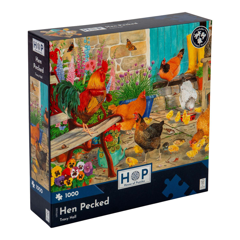 Hen Pecked 1000 Piece Jigsaw Puzzle – All Jigsaw Puzzles
