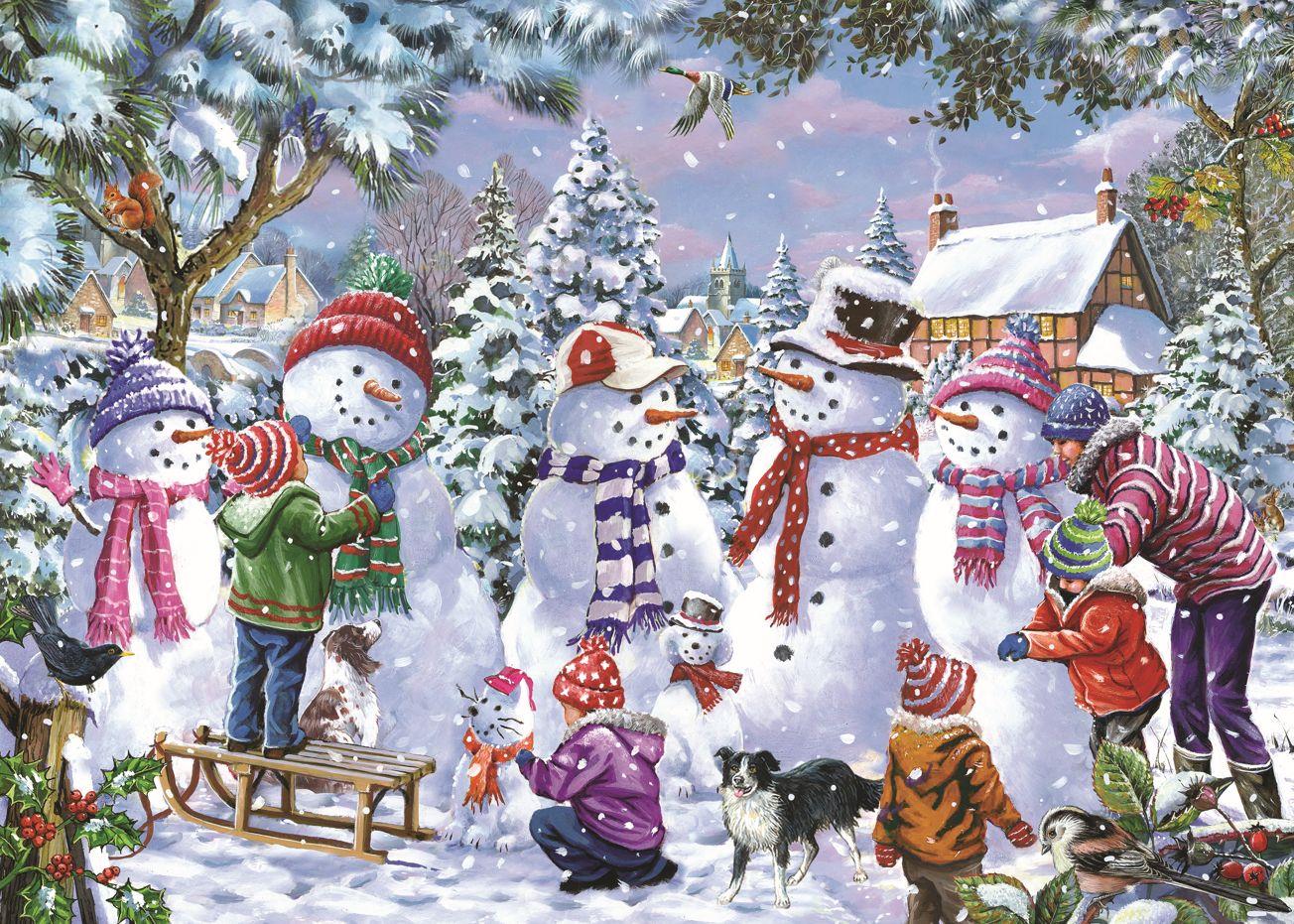Seven Silly Snowmen 1000 Piece Puzzle – All Jigsaw Puzzles