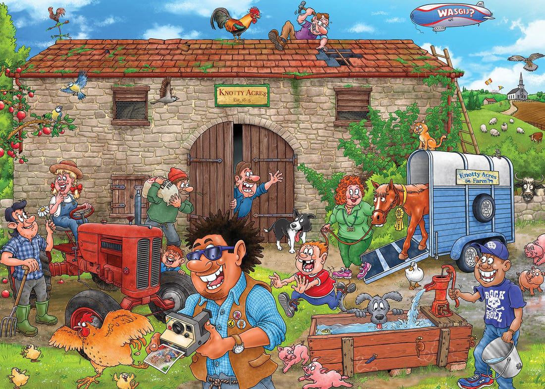 Wasgij Destiny 30 Harvesting Happiness 1000 Piece Jigsaw Puzzle – All ...