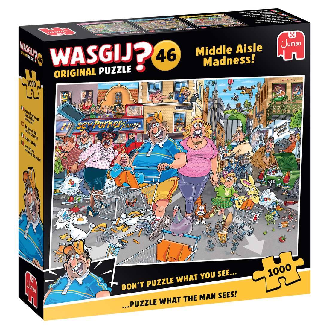 Wasgij Original 46 Middle Aisle Madness 1000 Piece Jigsaw Puzzle – All ...