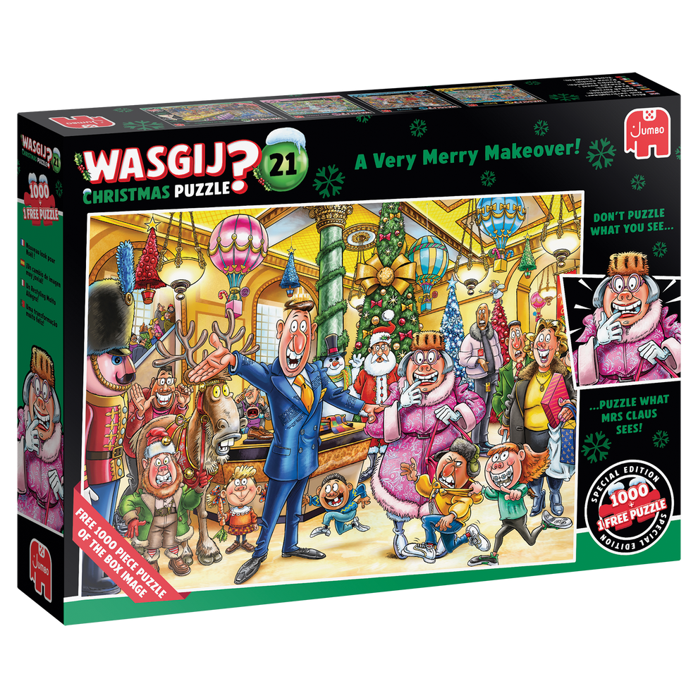 Wasgij Christmas 21 A Very Merry Makeover 1000 Piece Jigsaw Puzzle ...