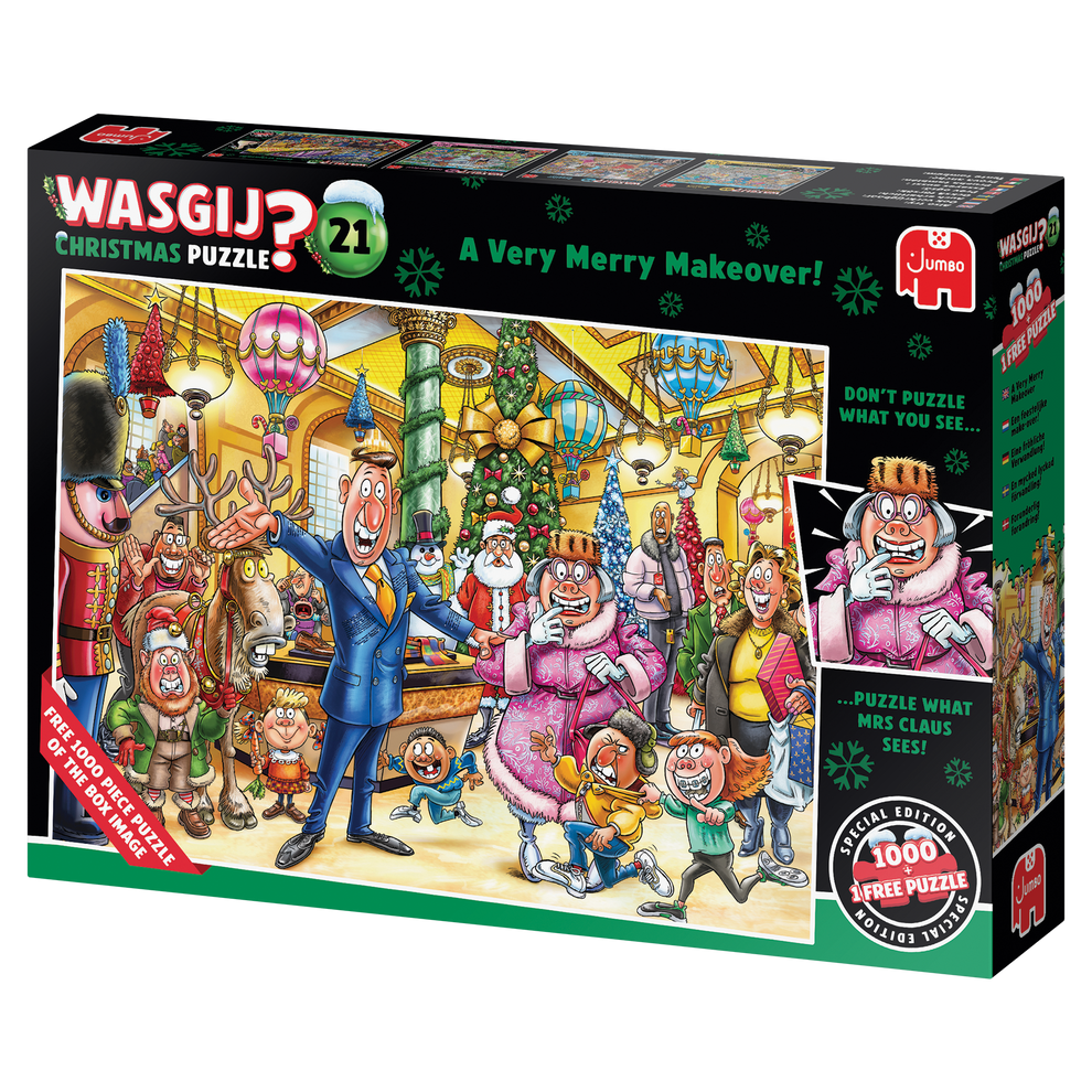 Wasgij Christmas 21 A Very Merry Makeover 1000 Piece Jigsaw Puzzle ...