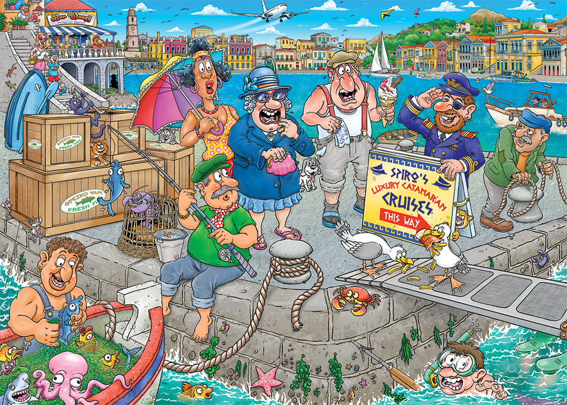 Wasgij Original 47 Boating Bedlam 1000 Piece Jigsaw Puzzle – All Jigsaw ...