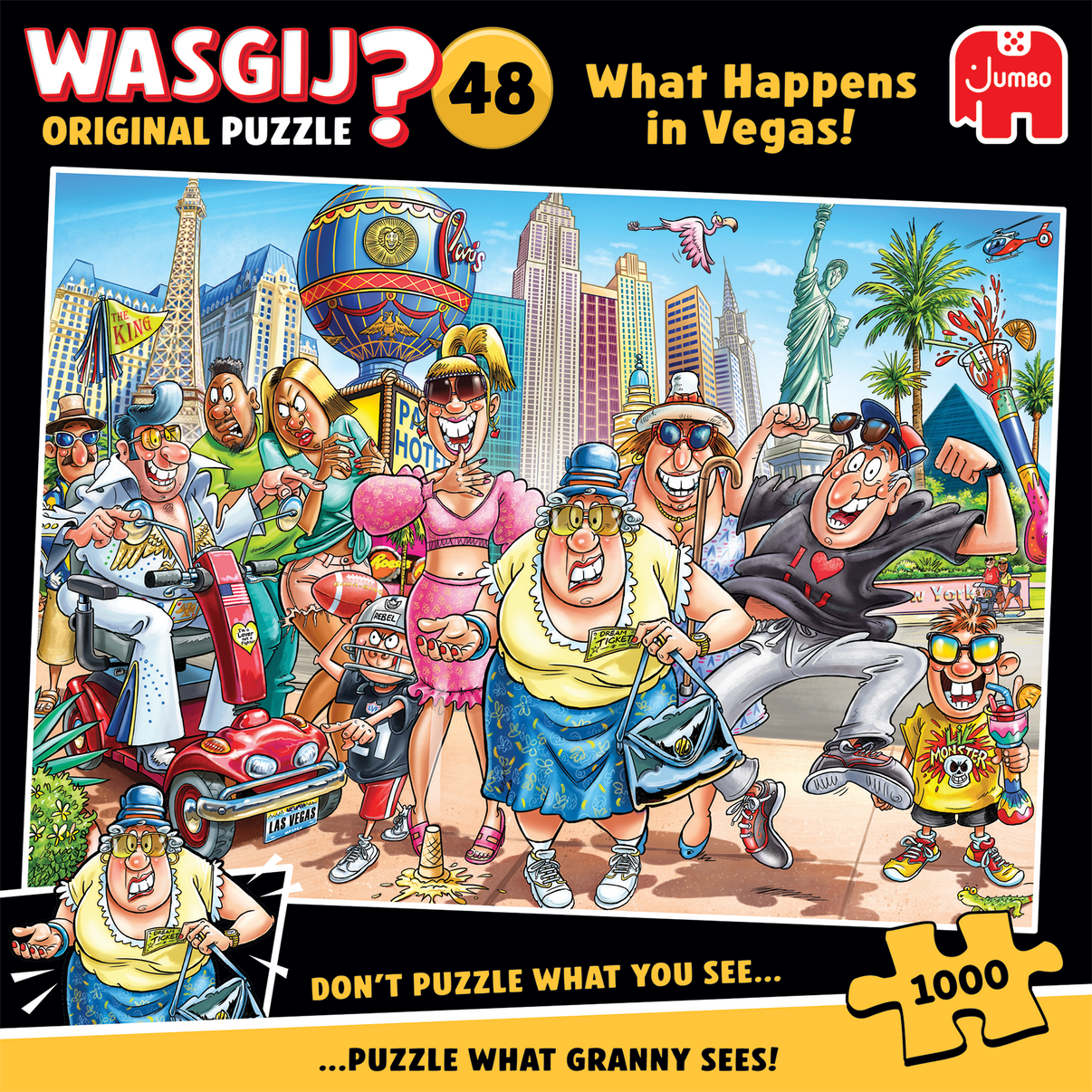 PRE-ORDER Wasgij Original 48 What Happens in Vegas 1000 Piece Jigsaw P ...