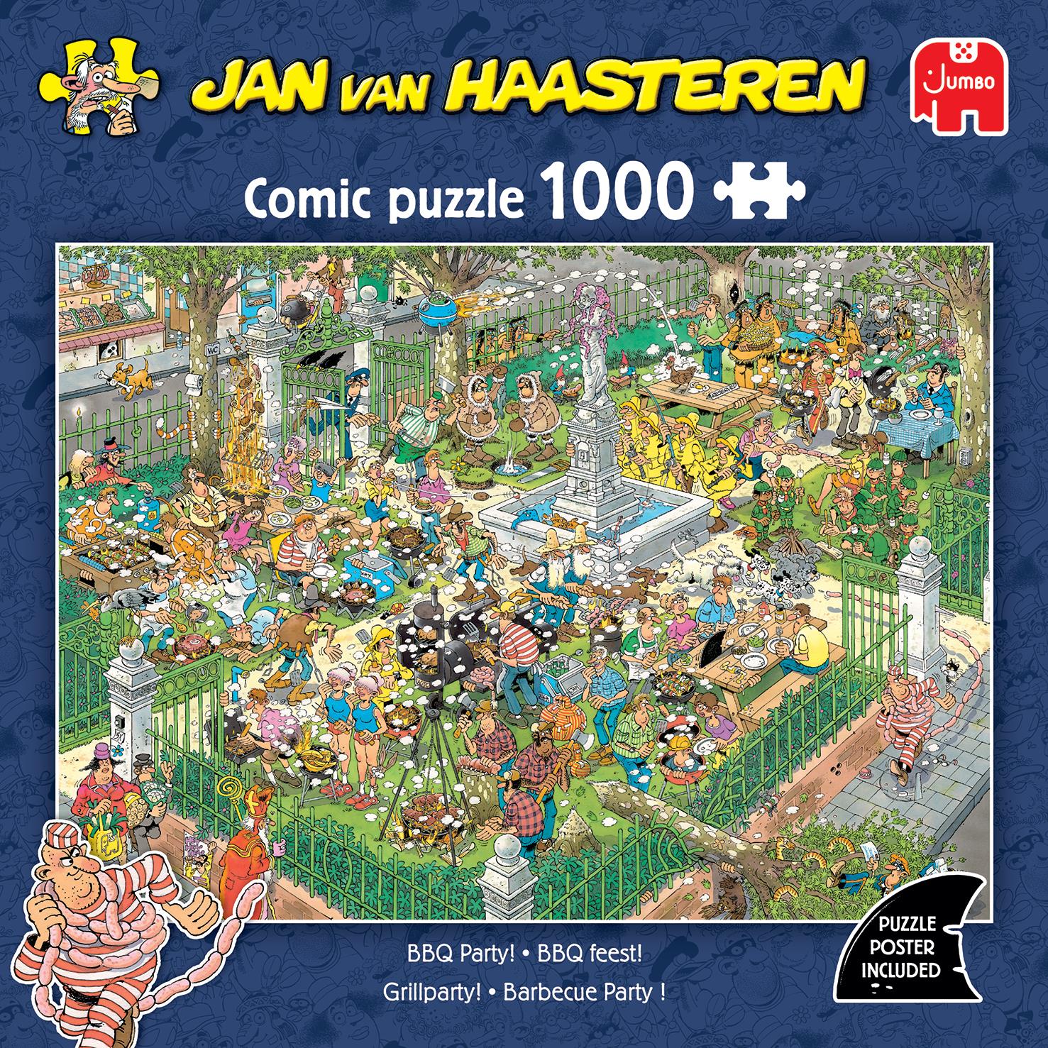 PRE-ORDER Jan Van Haasteren BBQ Party 1000 Piece Jigsaw – All Jigsaw ...