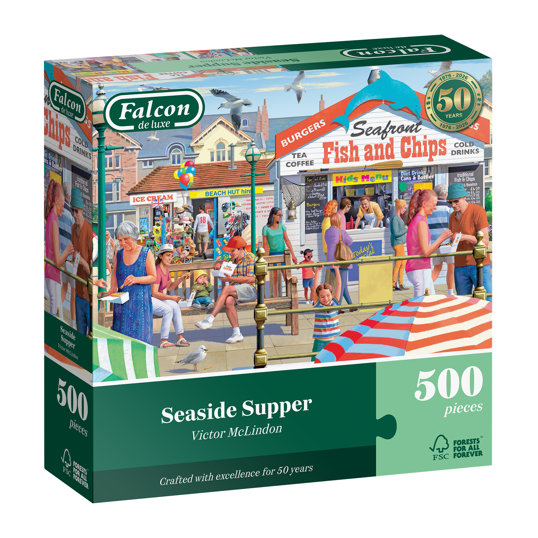 Falcon de luxe Seaside Supper 500 Piece jigsaw Puzzle – All Jigsaw Puzzles