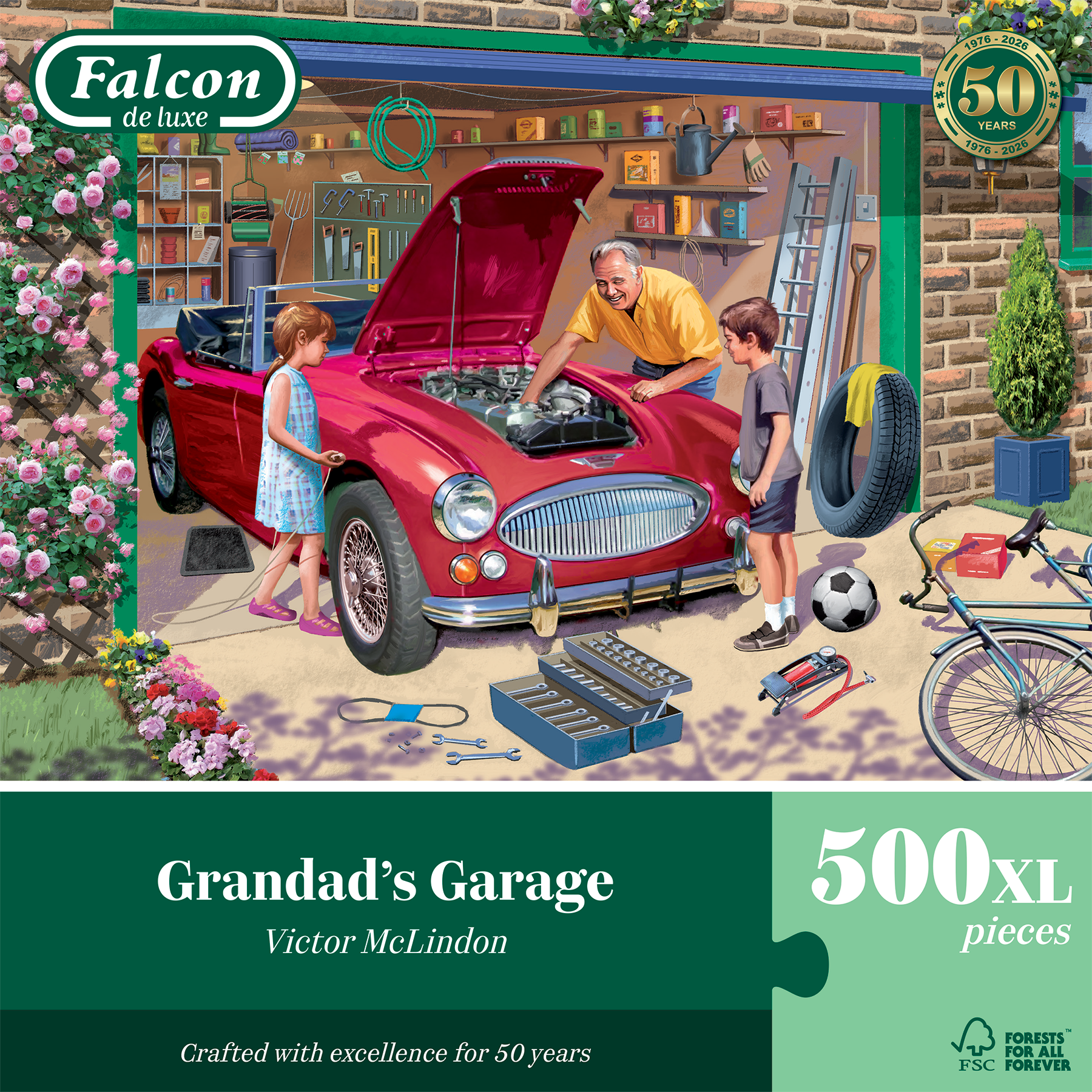 Falcon de luxe Grandads Garage 500XL Piece Jigsaw Puzzle – All Jigsaw ...
