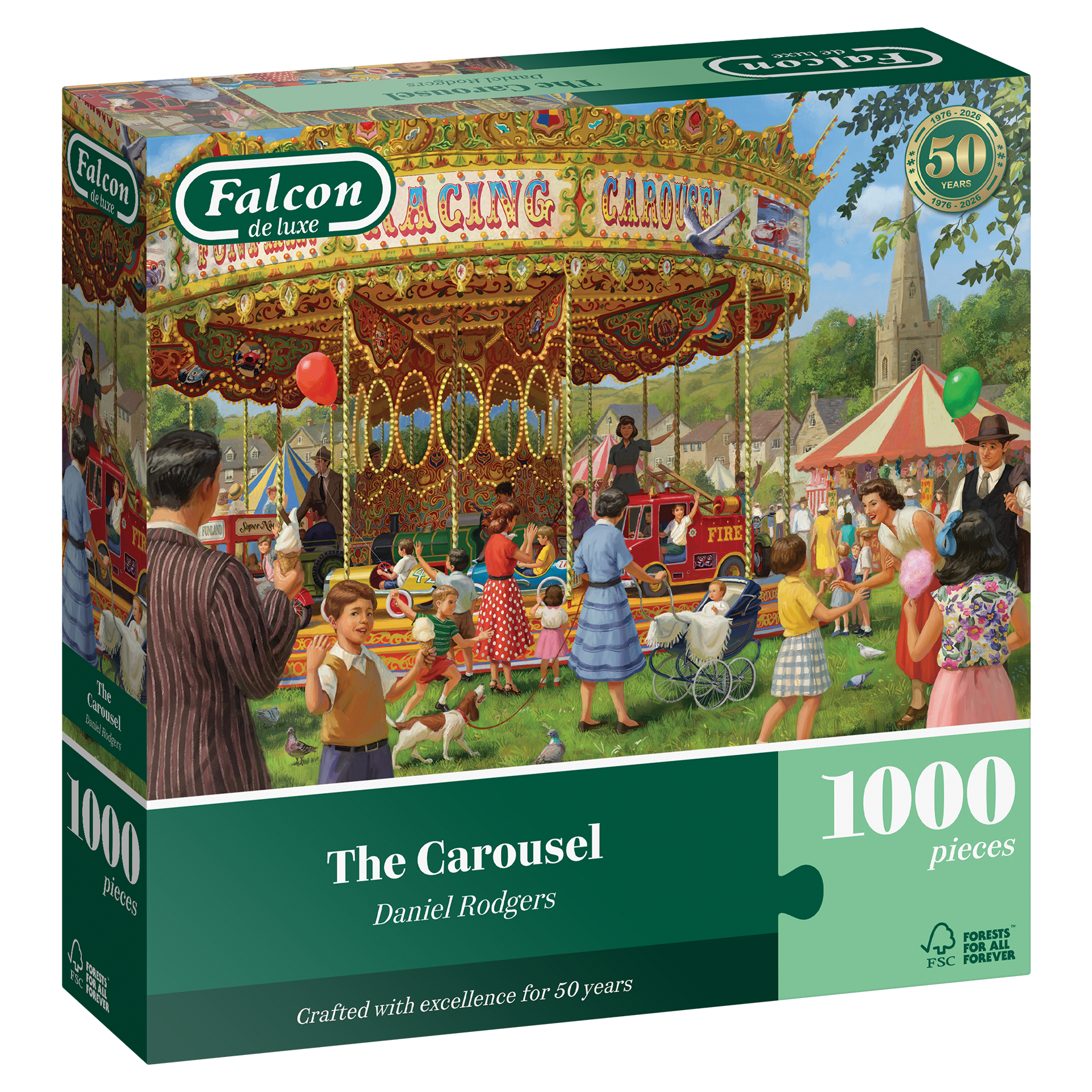 Falcon de luxe The Carousel 1000 Piece Jigsaw Puzzle – All Jigsaw Puzzles