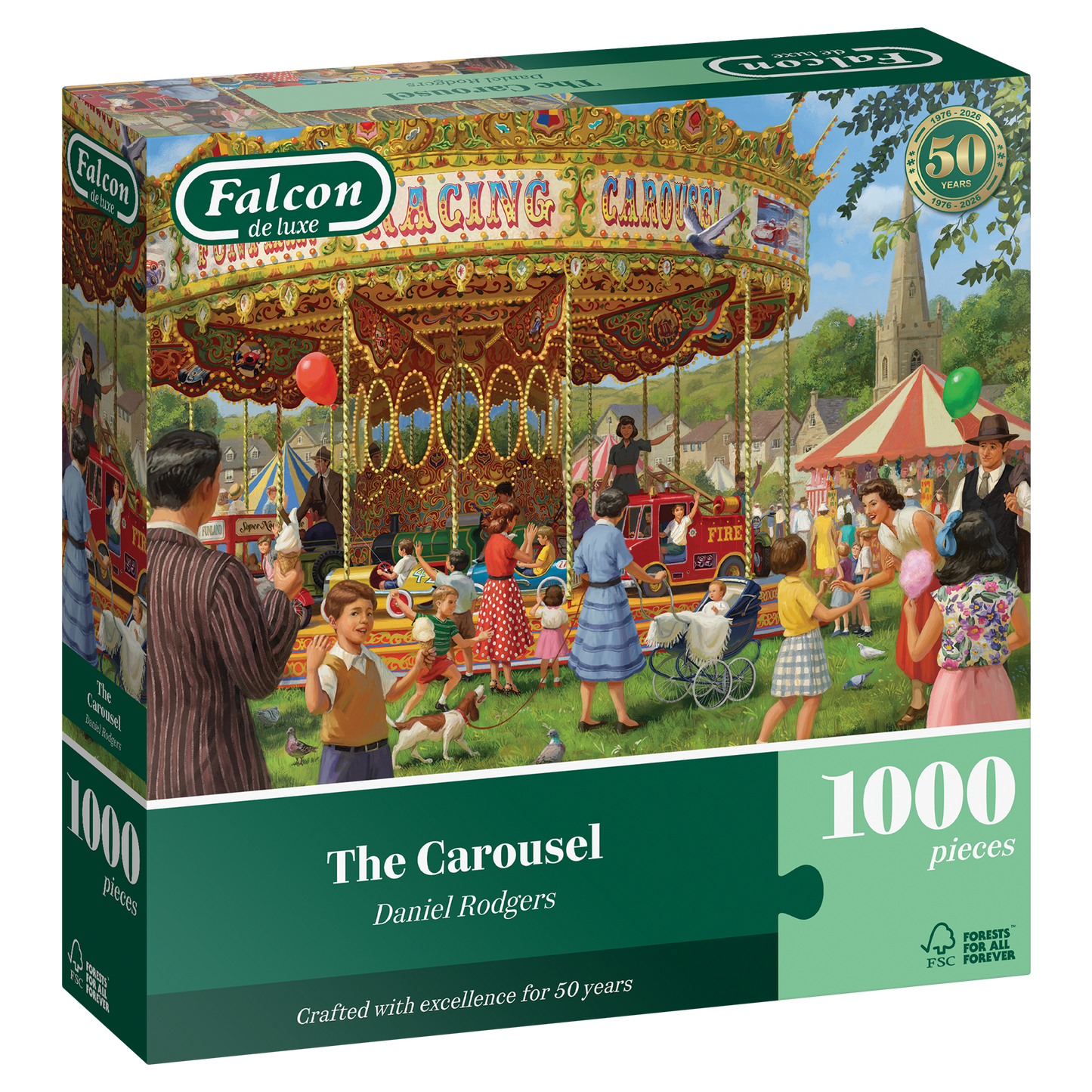 Falcon de luxe The Carousel 1000 Piece Jigsaw Puzzle – All Jigsaw Puzzles