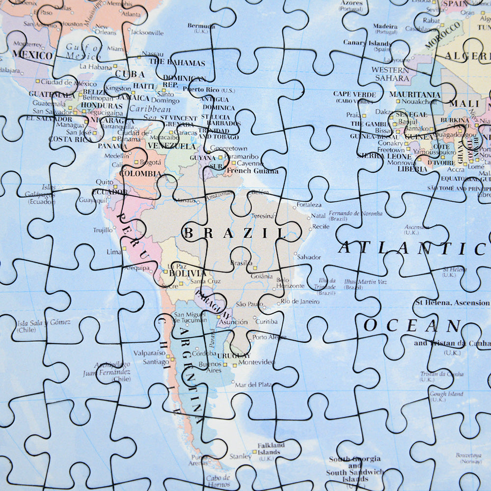 Personalised World Map 400 Piece Puzzle – All Jigsaw Puzzles