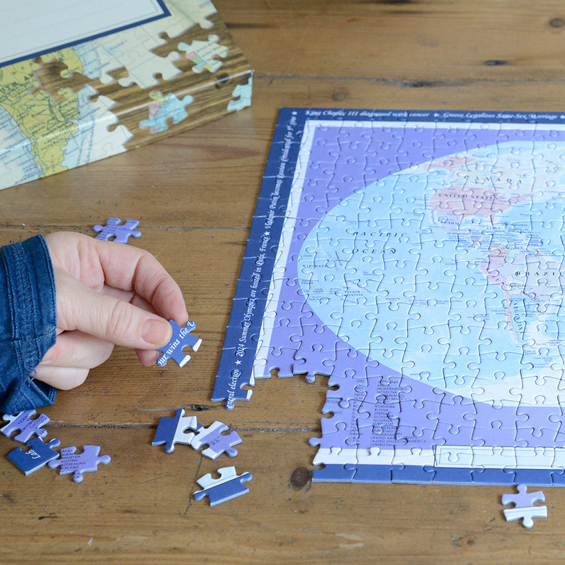 Personalised World Map 400 Piece Puzzle – All Jigsaw Puzzles
