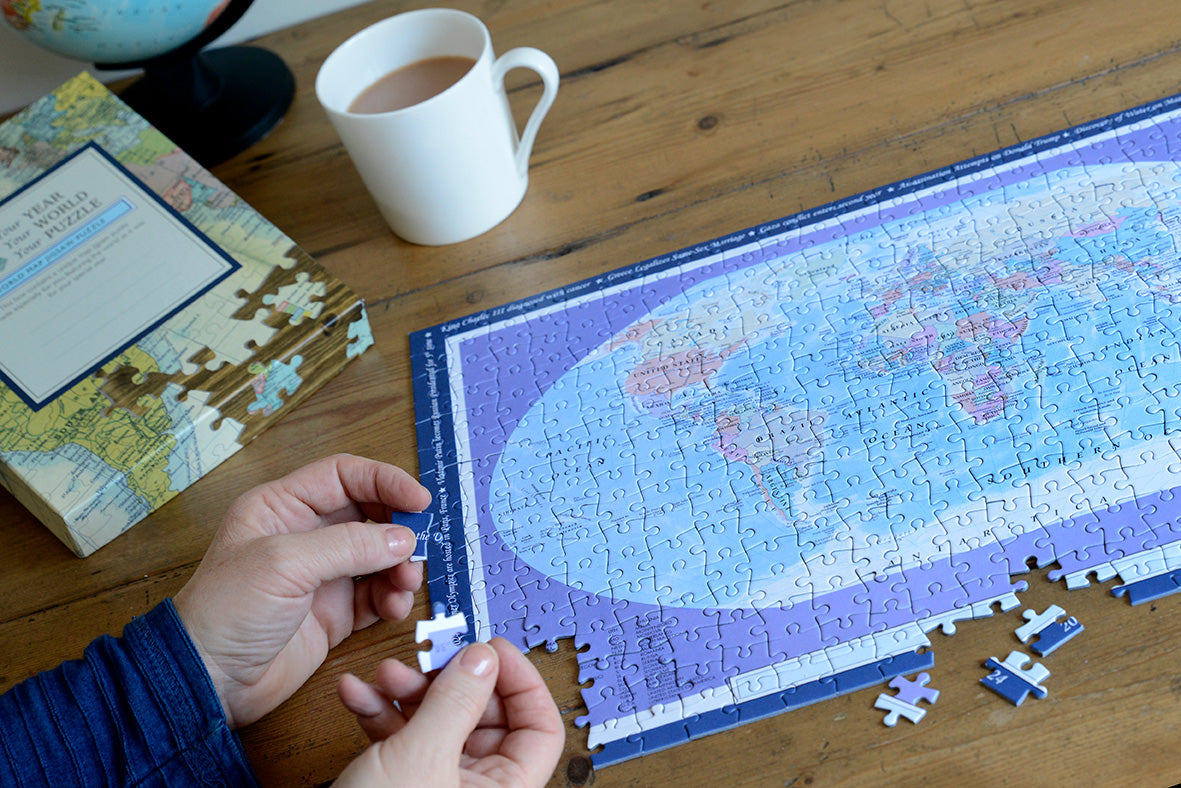 Personalised World Map 400 Piece Puzzle – All Jigsaw Puzzles