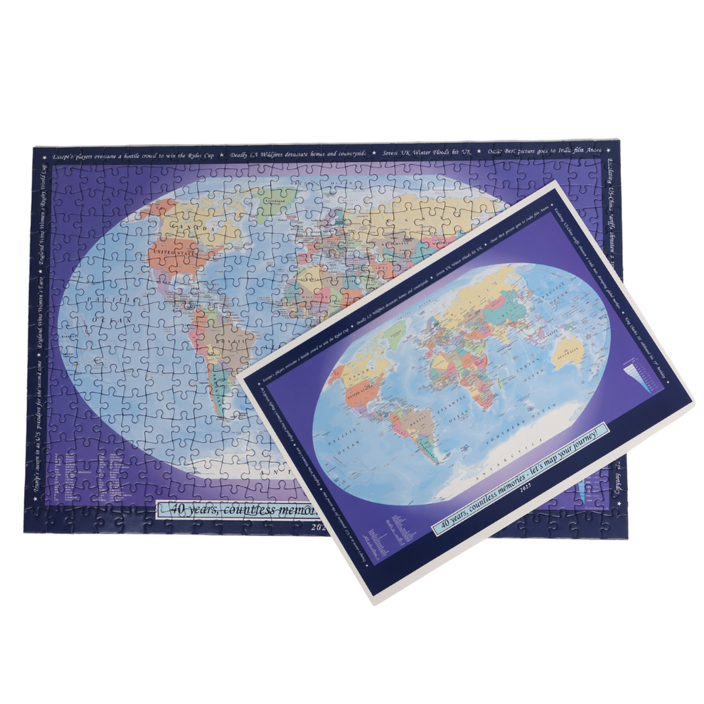Personalised World Map 400 Piece Puzzle – All Jigsaw Puzzles