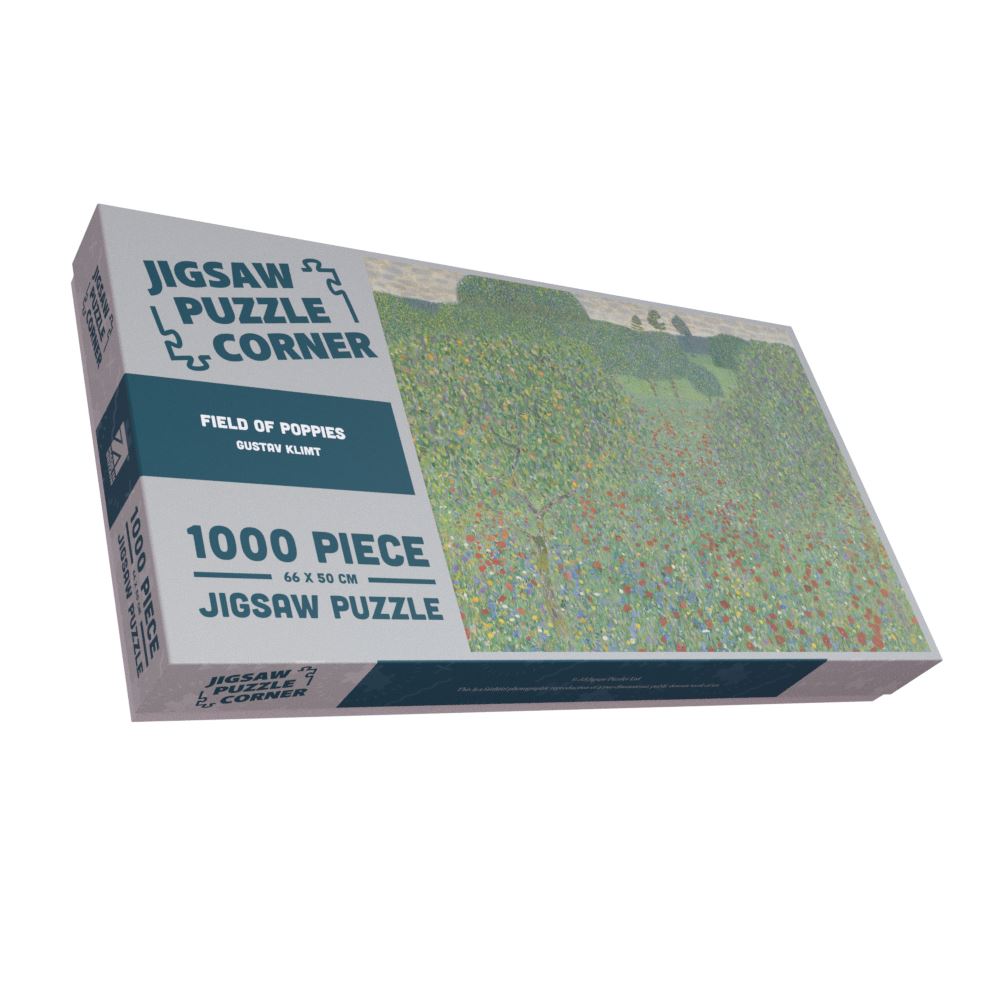 Field of Poppies Fine Art Landscape Jigsaw Puzzle by Gustav Klimt – All ...