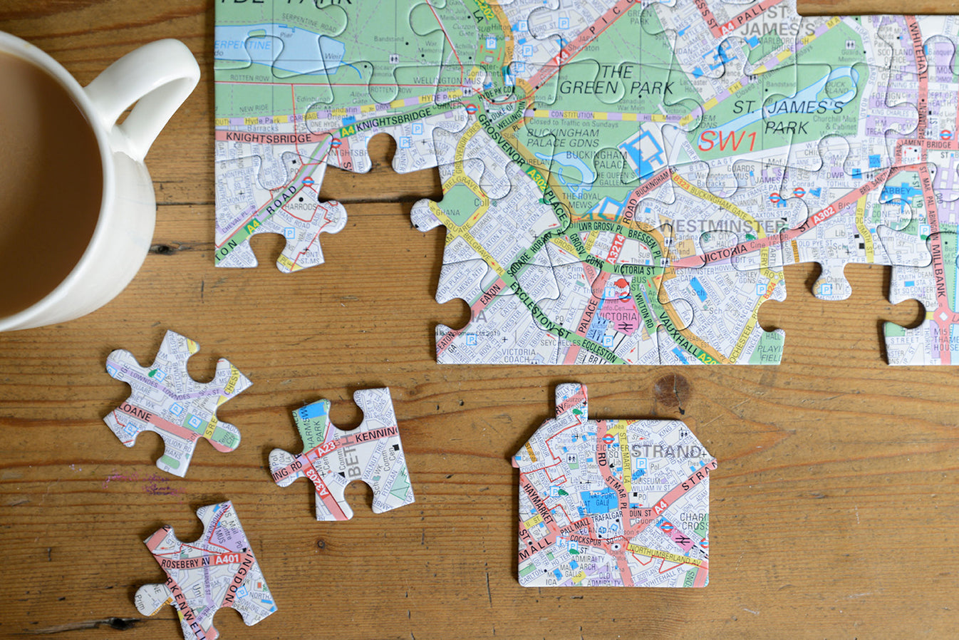 Hometown Personalised UK Map Jigsaw Puzzle – All Jigsaw Puzzles