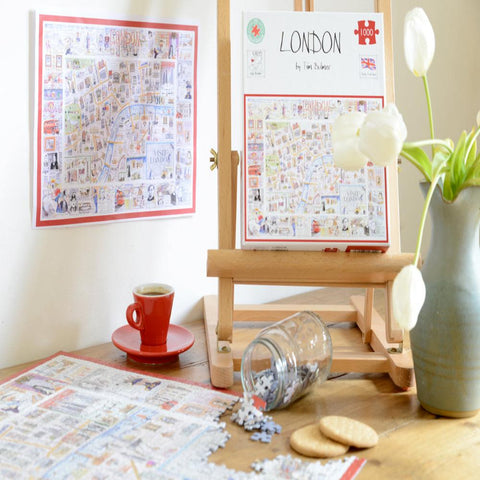 Map of London - Tim Bulmer 1000 Piece Jigsaw Puzzle – All Jigsaw Puzzles