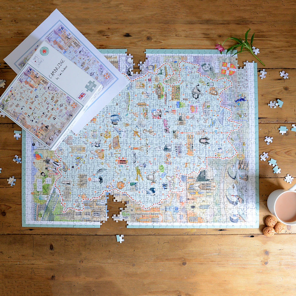 Tim Bulmer's Map of Cambridge 1000 Piece Jigsaw Puzzle – All Jigsaw Puzzles