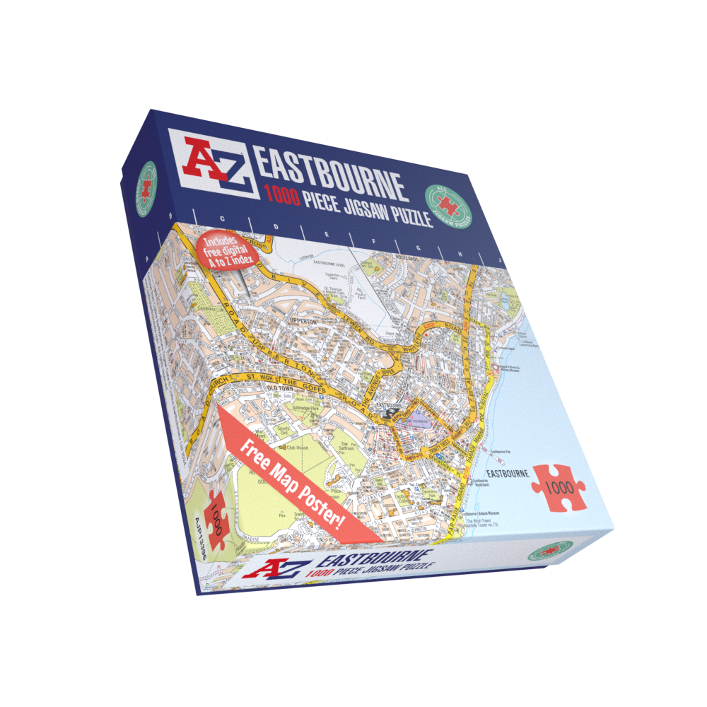 A-Z Map of Eastbourne 1000 Piece Jigsaw – All Jigsaw Puzzles