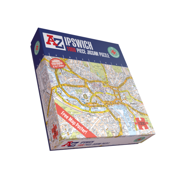 A to Z Map of Ipswich 1000 Piece Jigsaw – All Jigsaw Puzzles
