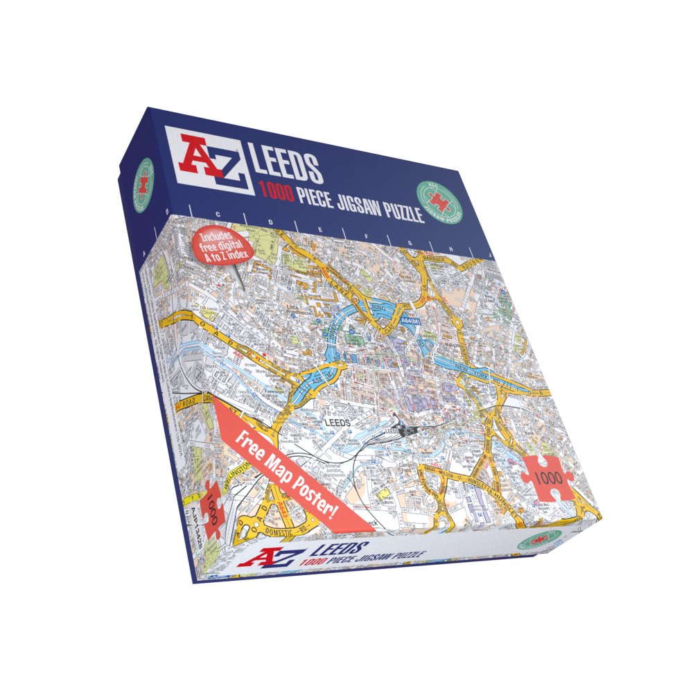 A-Z Map of Leeds 1000 Piece Jigsaw – All Jigsaw Puzzles