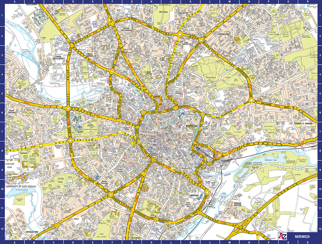 A to Z Map of Norwich 1000 Piece Jigsaw – All Jigsaw Puzzles