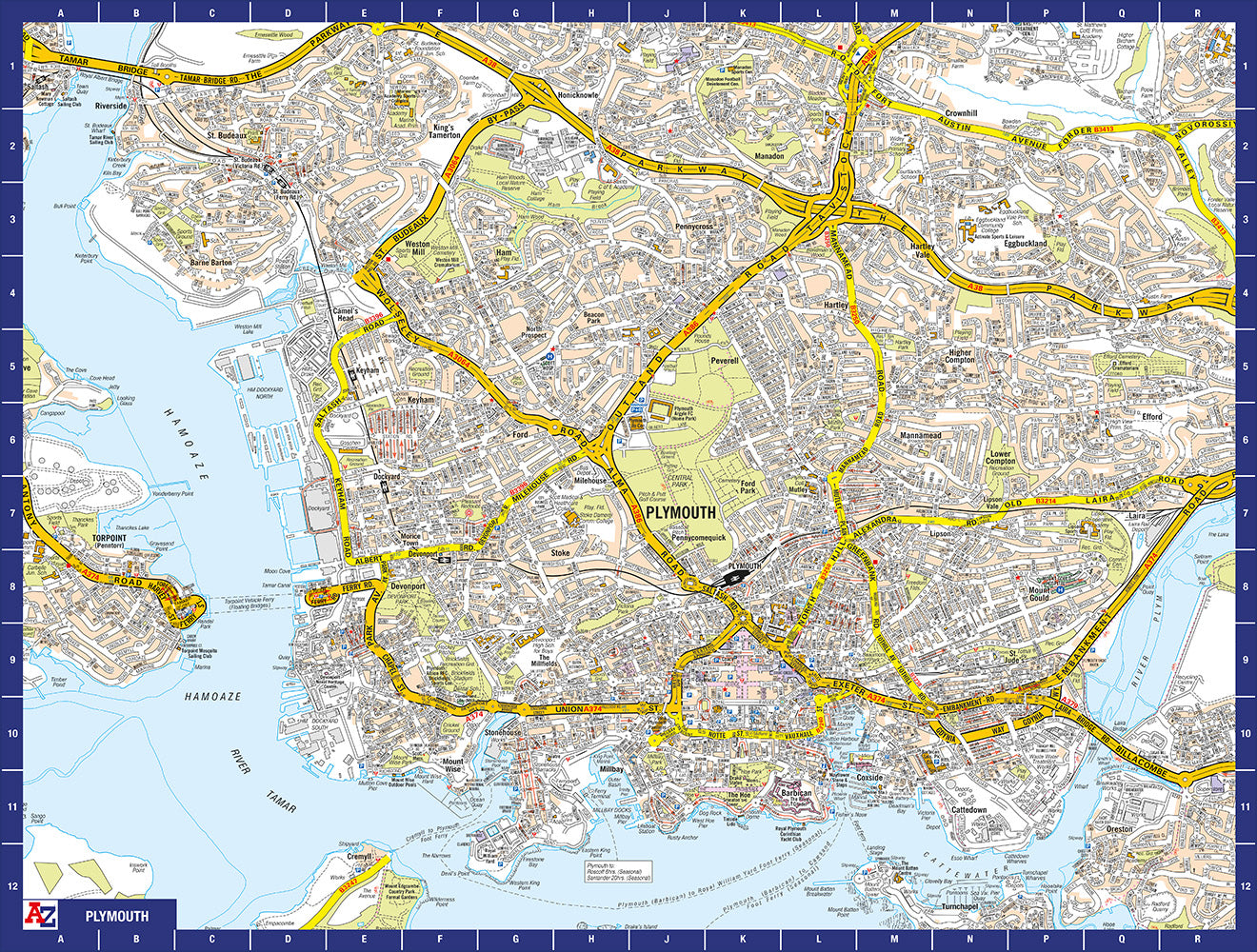 A-Z Map of Plymouth 1000 Piece Jigsaw – All Jigsaw Puzzles