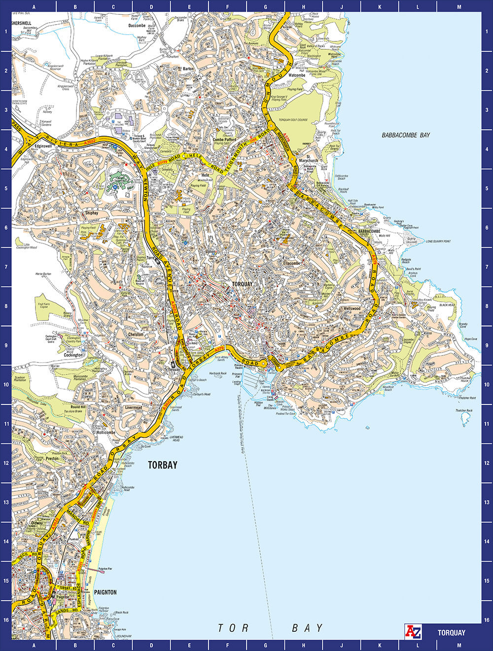 A to Z Map of Torquay 1000 Piece Jigsaw – All Jigsaw Puzzles