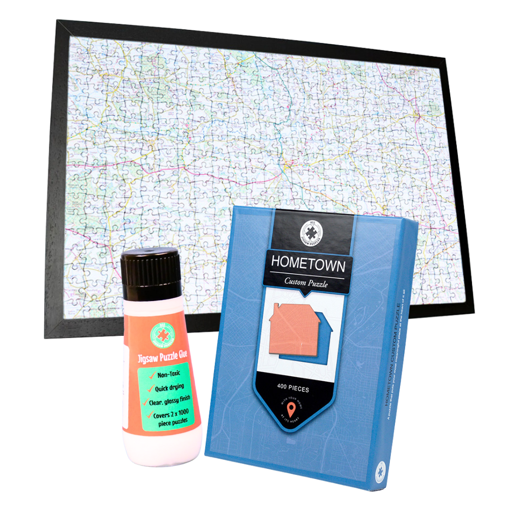 Hometown Framed Map Jigsaw Bundle - The Ultimate Map Gift! – All Jigsaw ...