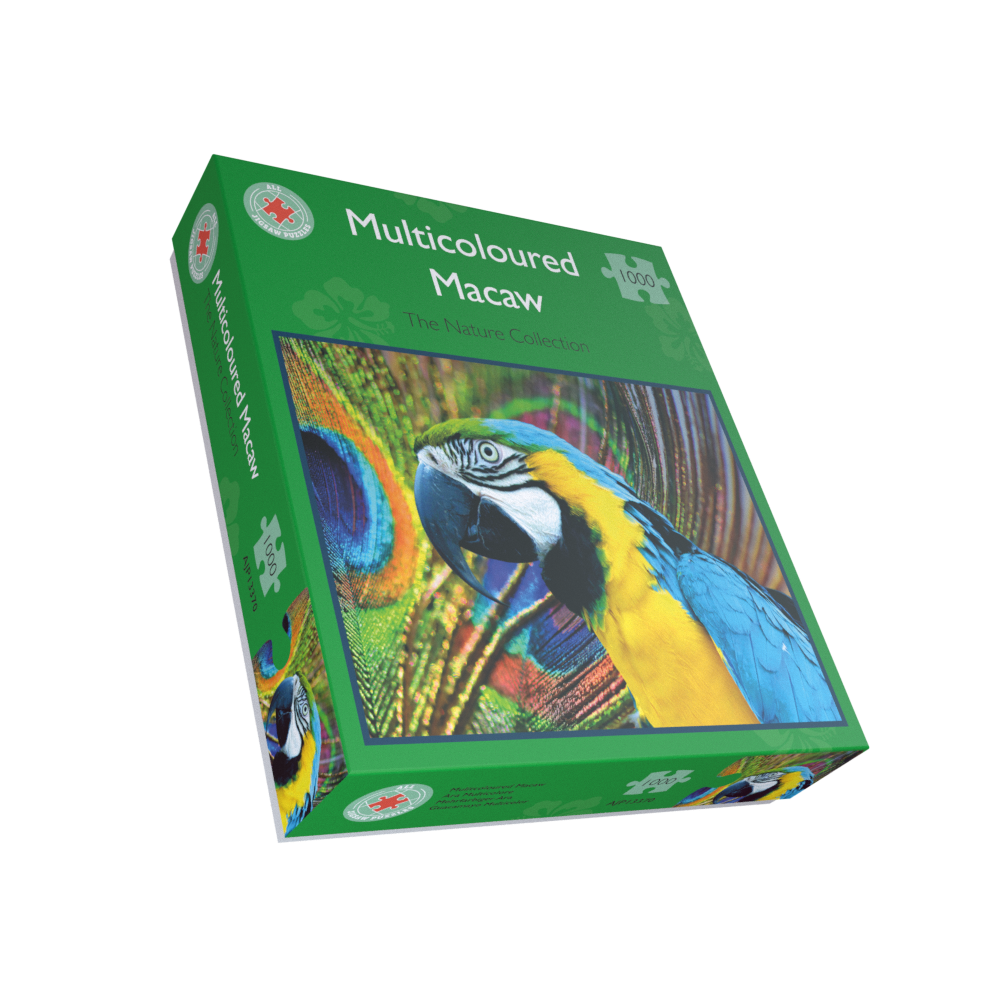 Multicoloured Macaw 1000 Piece Jigsaw Puzzle | All Jigsaw Puzzles
