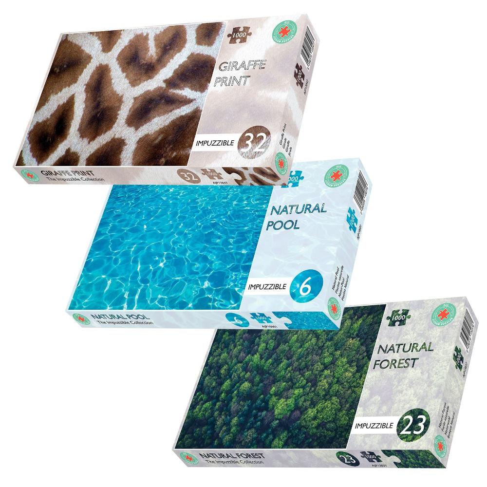 Nature Impuzzible 3 x 1000 Piece Jigsaw Puzzle Bundle – All Jigsaw Puzzles