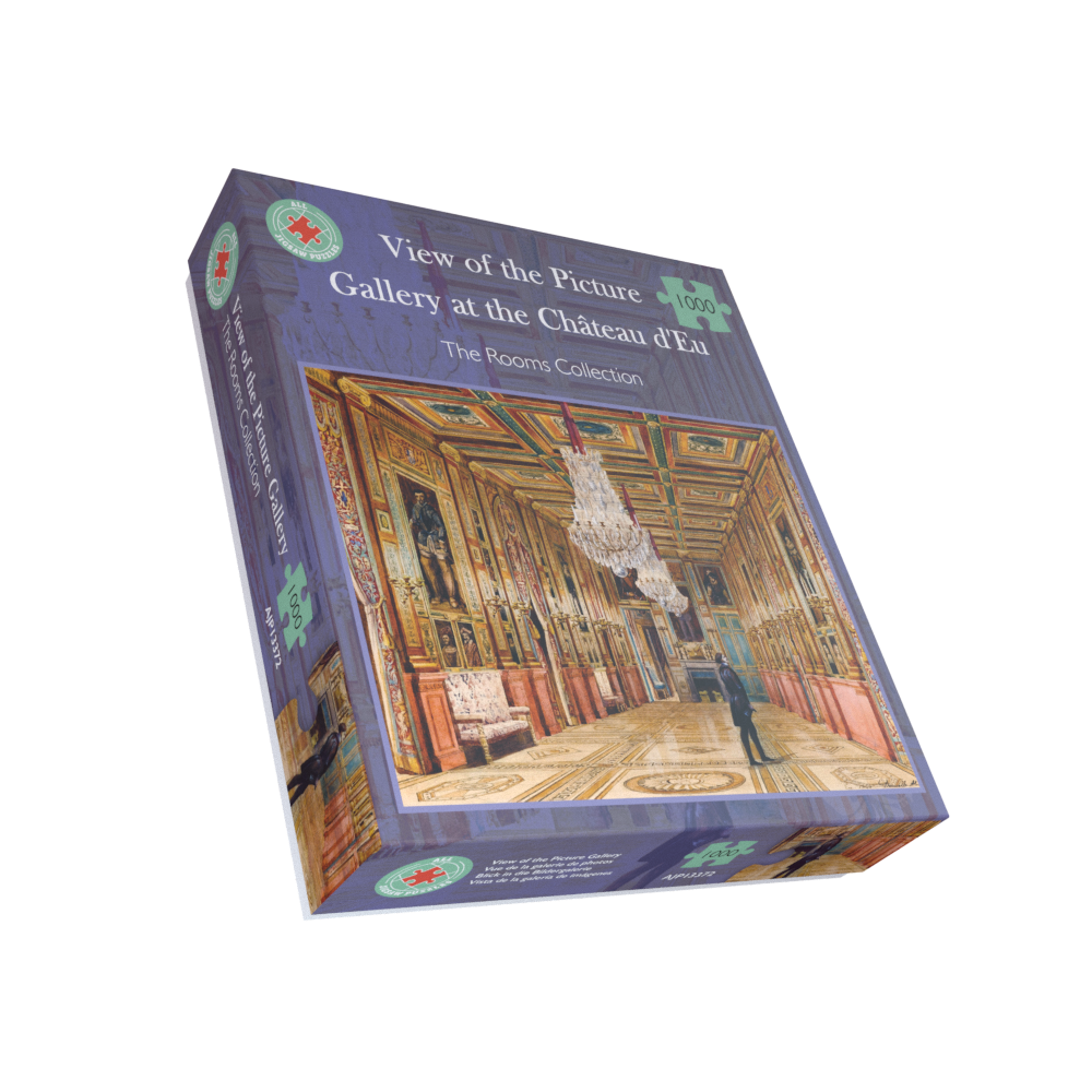 View of the Picture Gallery at the Château d'Eu 1000 piece jigsaw – All ...