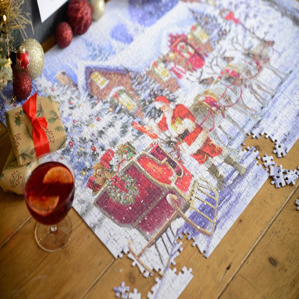 Santa's Visit 1000 Piece Jigsaw Puzzle – All Jigsaw Puzzles