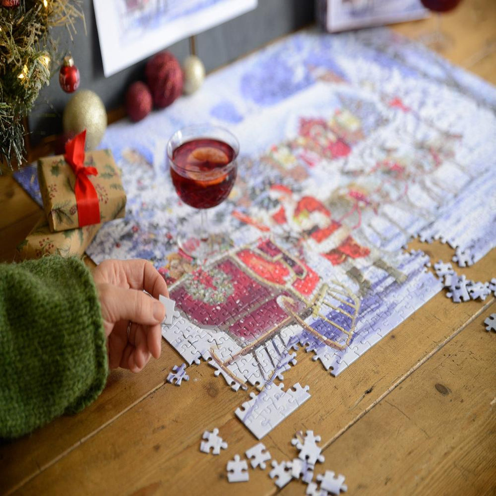 Santa's Visit 1000 Piece Jigsaw Puzzle – All Jigsaw Puzzles