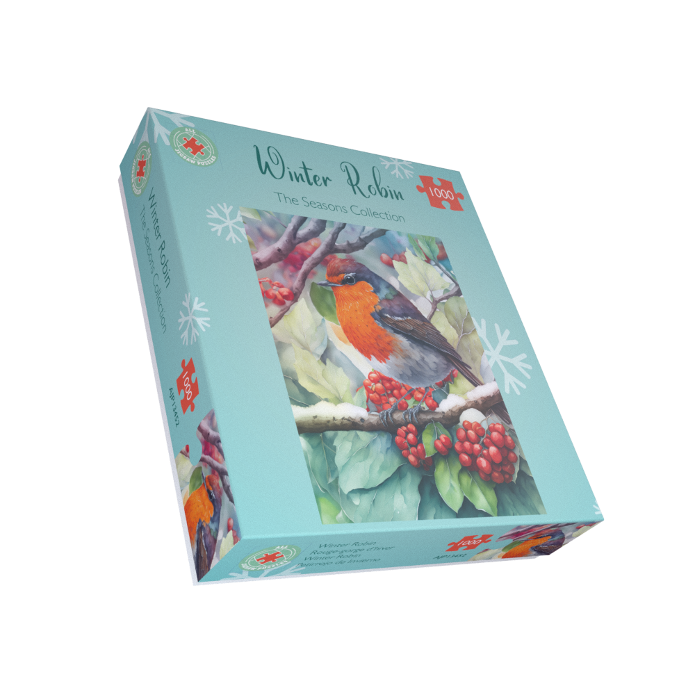 Winter Robin 1000 Piece Jigsaw Puzzle – All Jigsaw Puzzles