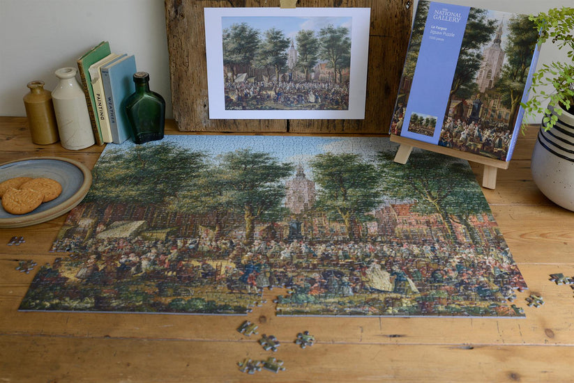 The Grote Markt at The Hague - National Gallery 1000 Piece Jigsaw Puzz ...