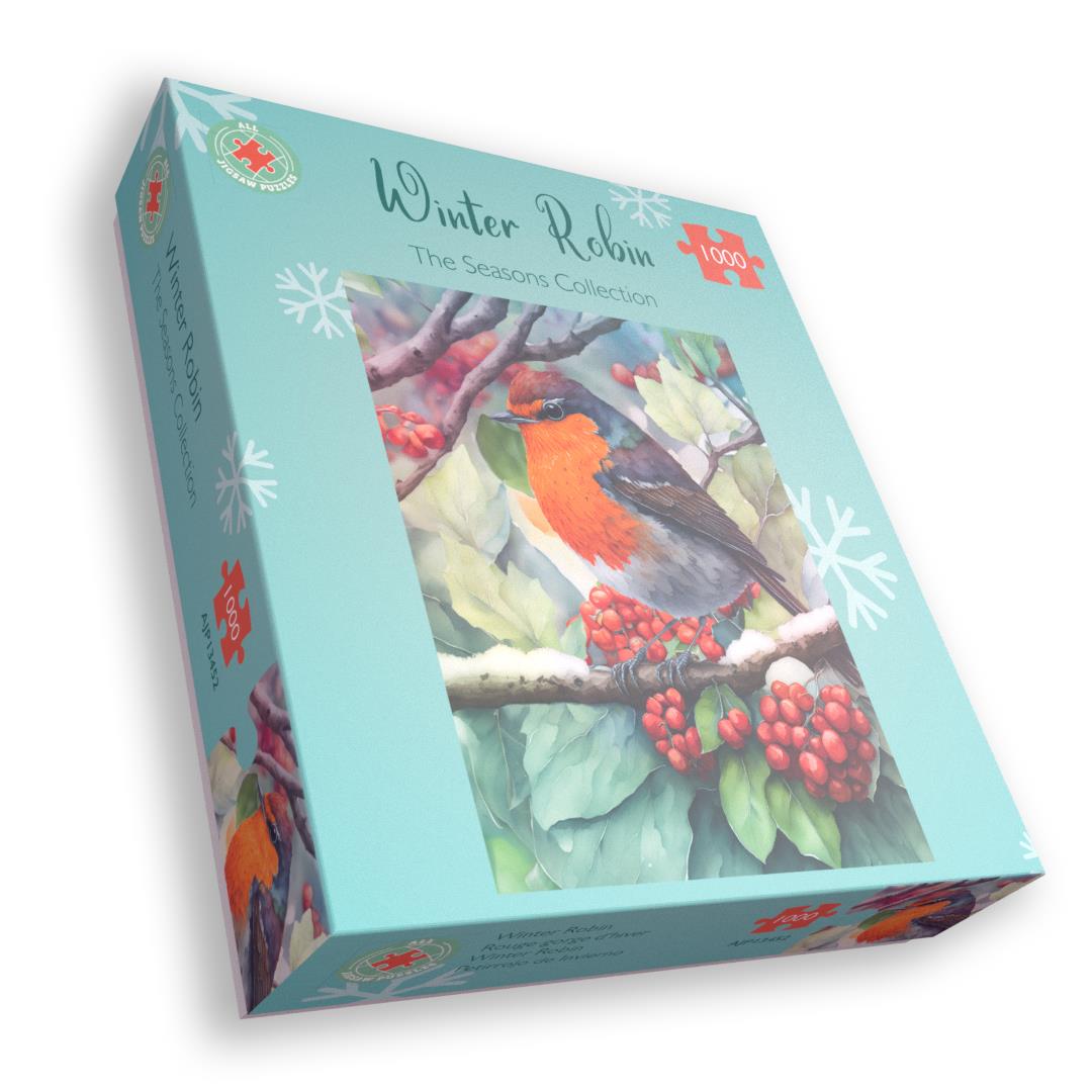 Winter Robin 1000 Piece Jigsaw Puzzle – All Jigsaw Puzzles