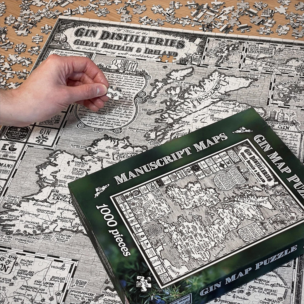 Gin Map 1000 Piece Jigsaw Puzzle – All Jigsaw Puzzles