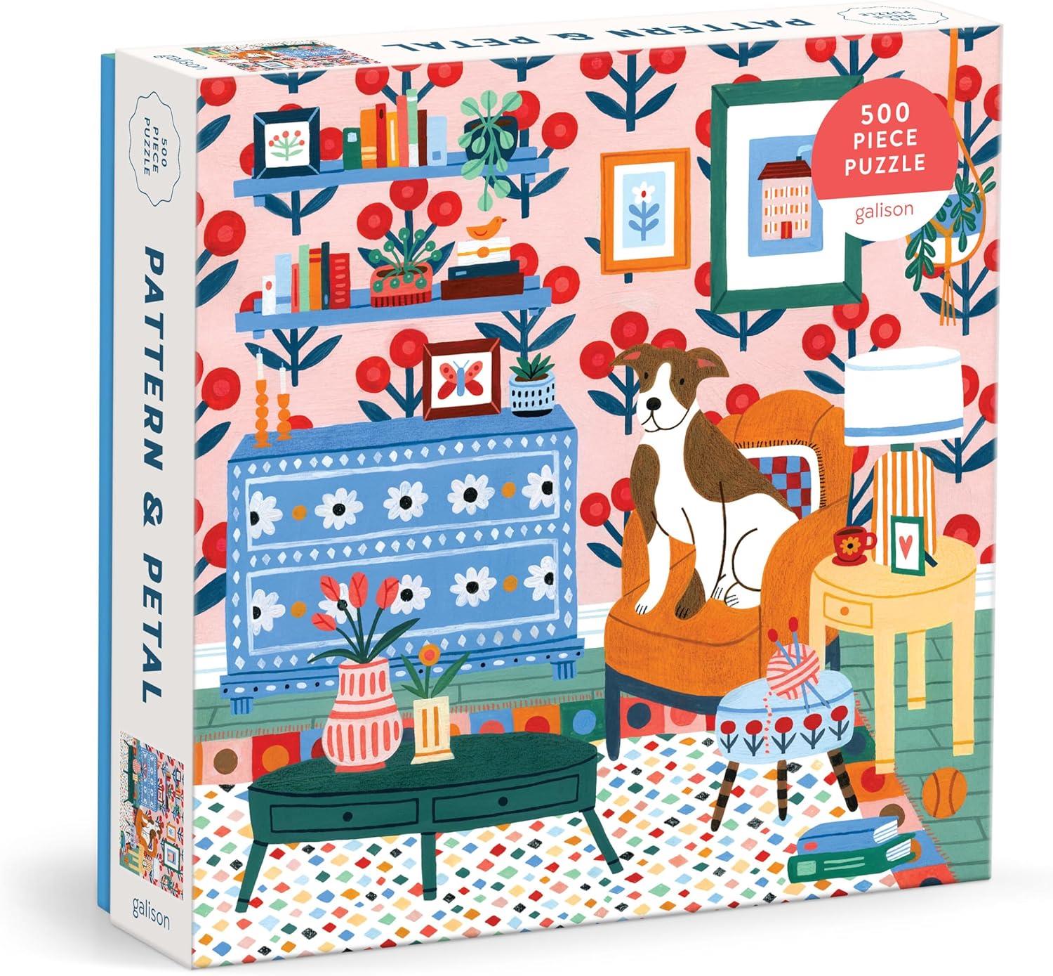 Pattern & Petal 500 Piece Jigsaw Puzzle – All Jigsaw Puzzles