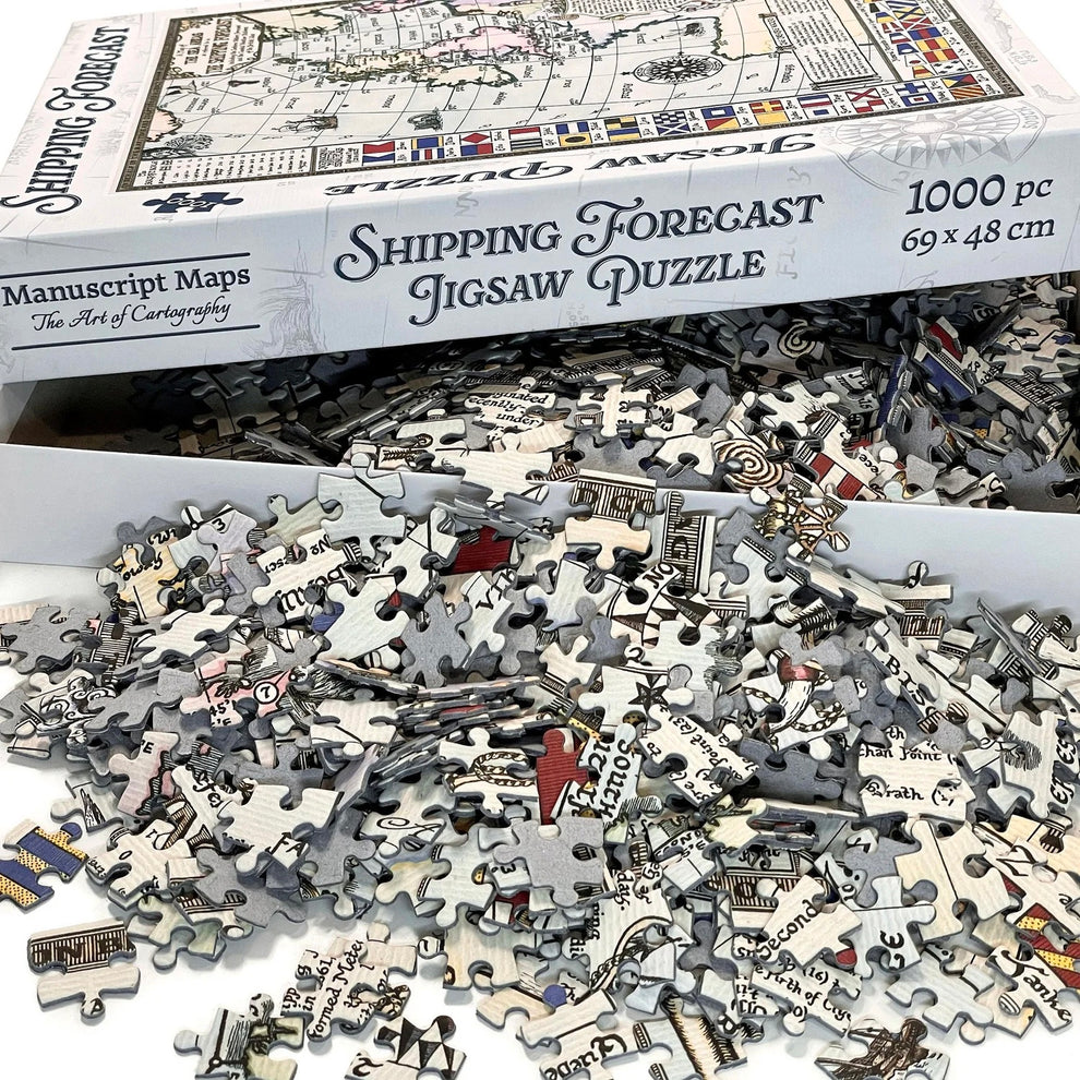 Colour Shipping Forecast Map 1000 Piece Jigsaw Puzzle – All Jigsaw Puzzles