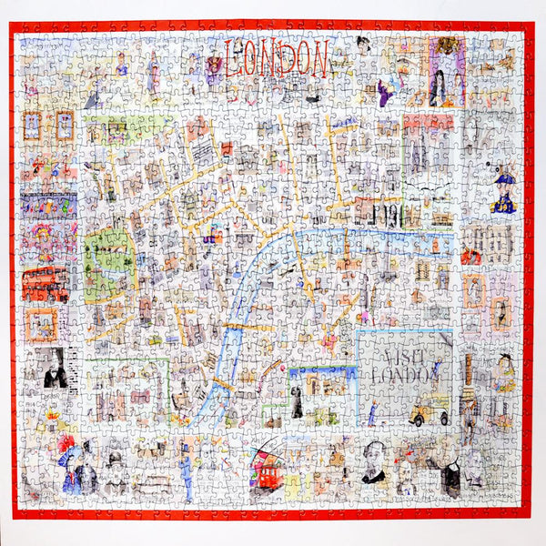 Map of London - Tim Bulmer 1000 Piece Jigsaw Puzzle – All Jigsaw Puzzles