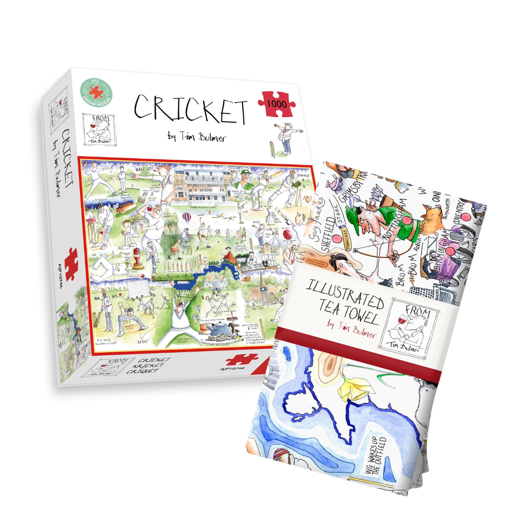 Tim Bulmer's Cricket Gift Jigsaw & Tea Towel Gift Bundle – All Jigsaw ...