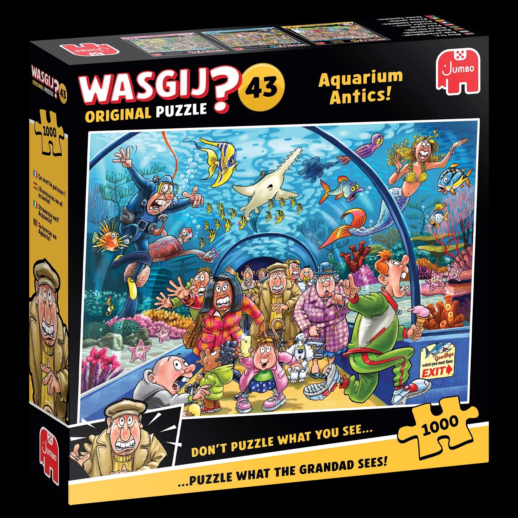 Wasgij Original 43 Aquarium Antics 1000 Piece Jigsaw Puzzle – All ...