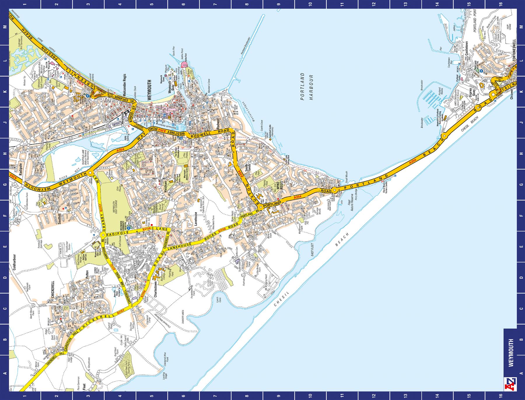 A to Z Map of Weymouth 1000 Piece Jigsaw – All Jigsaw Puzzles