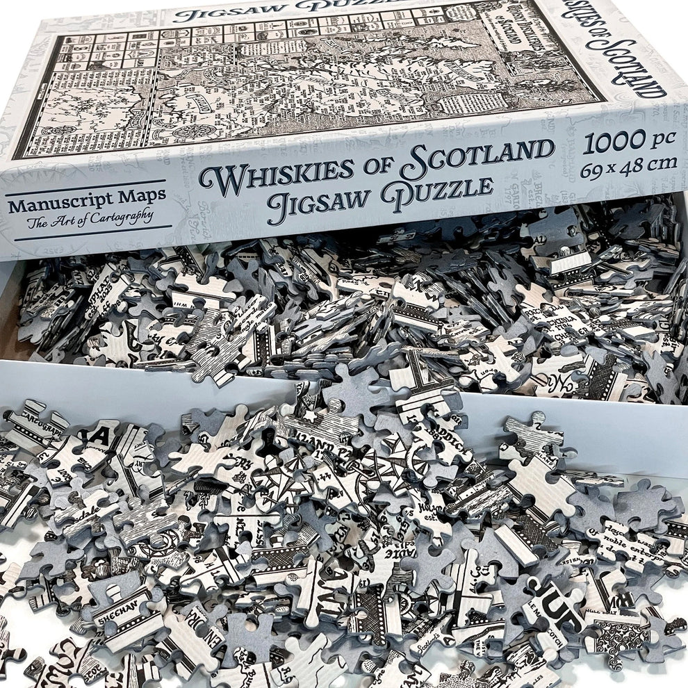 Scotland Whisky Map 1000 Piece Jigsaw Puzzle – All Jigsaw Puzzles
