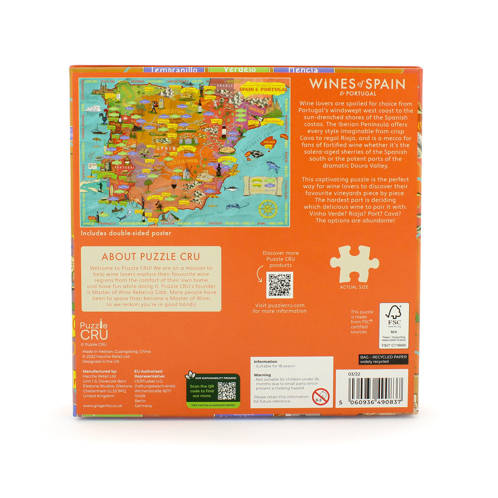 Wines of Spain and Portugal 1000 Piece Jigsaw Puzzle – All Jigsaw Puzzles